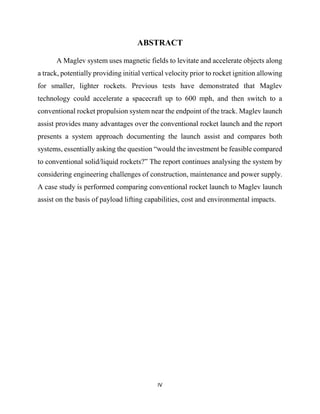 Seminar Report On Maglev Launch Assist | PDF
