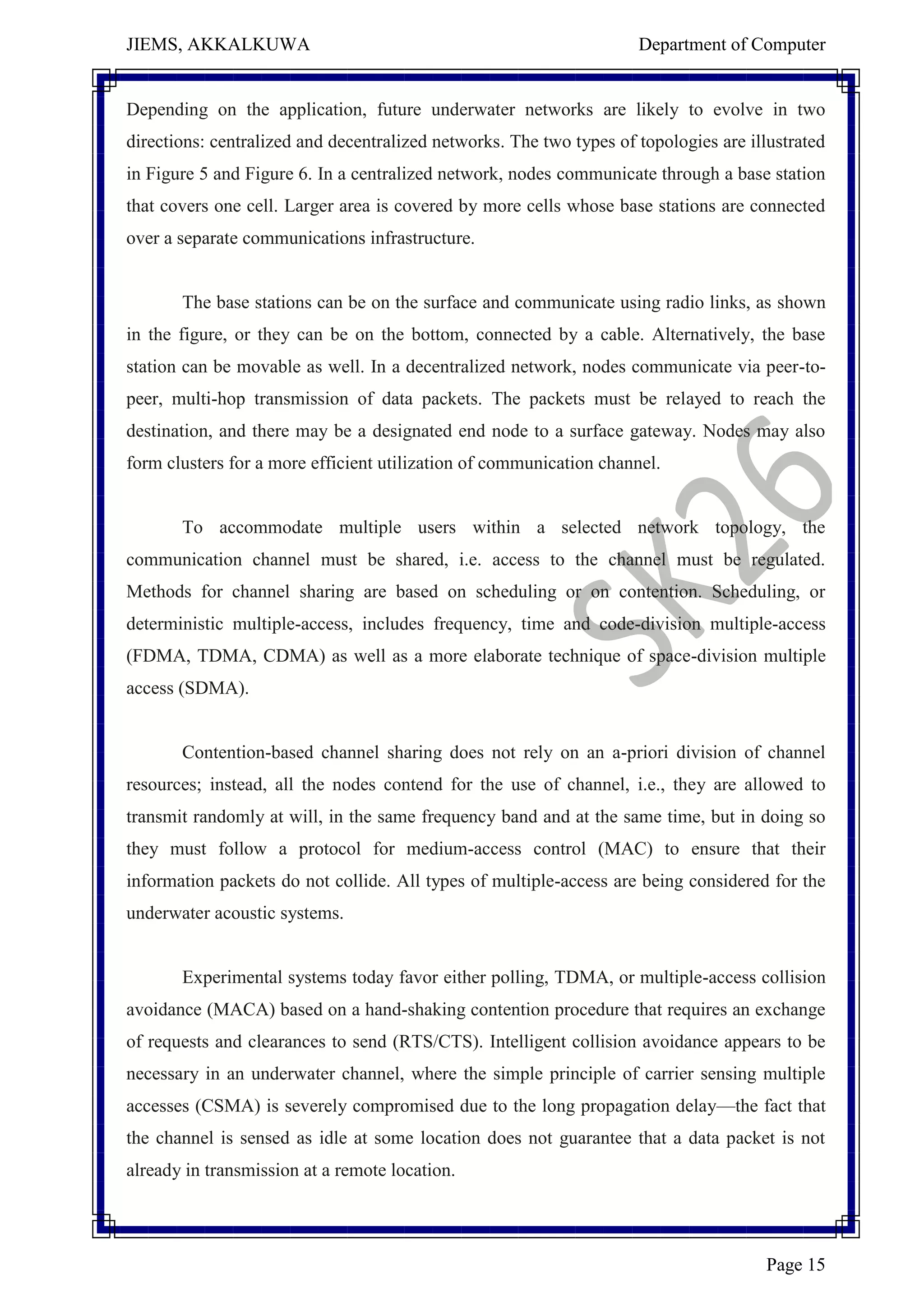 Underwater Wireless Communication”, | PDF