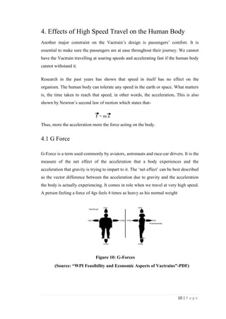 Seminar report on Vactrain | PDF