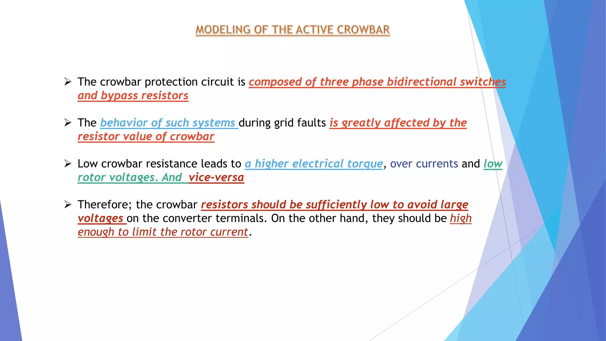 Improved Reactive Power Capability Of Grid Connected Doubly Fed Induction Generator Ppt