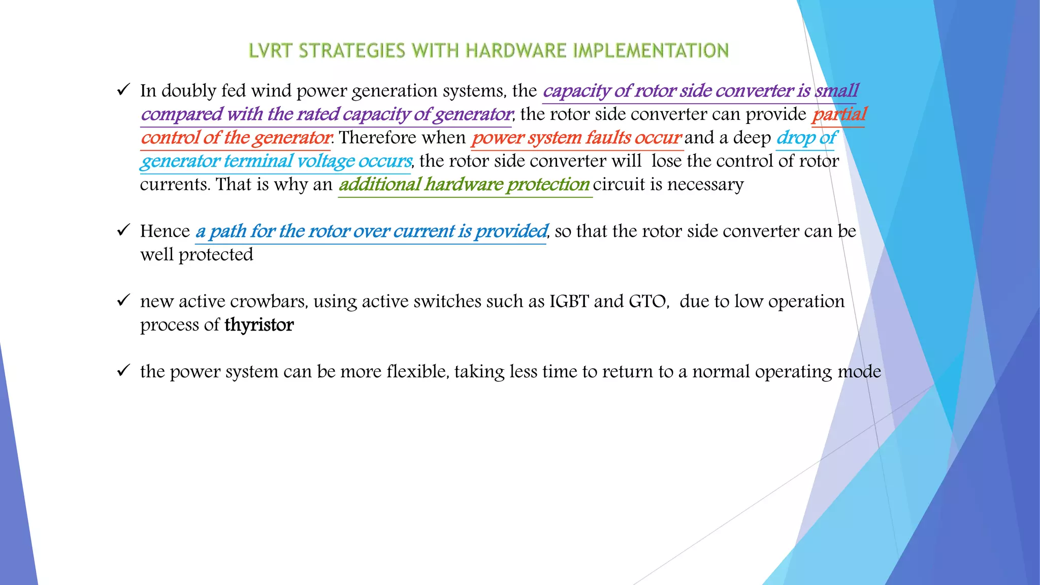 Improved Reactive Power Capability Of Grid Connected Doubly Fed