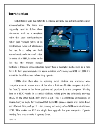 SSD Seminar Report | PDF