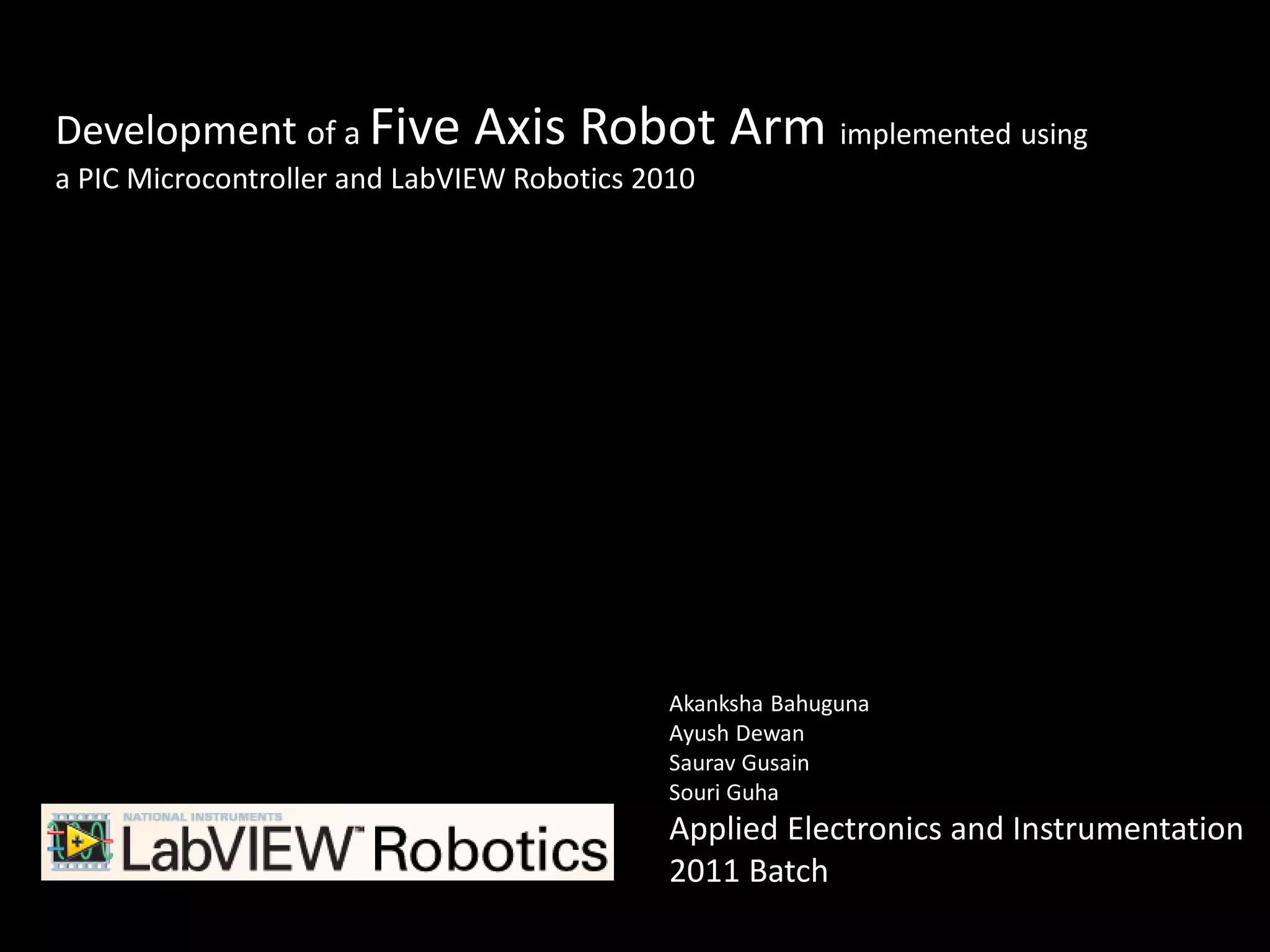 A 4-Axis Robot Arm | PDF