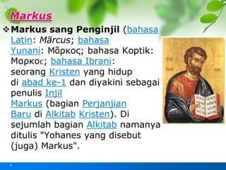 Seminar rohani diskusi alkitab mengapa allah memberi 4 injil | PPTX