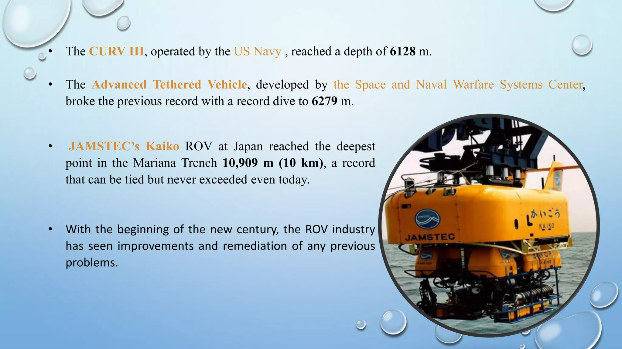 Seminar Remotely Operated Vehicle ( ROV ) | PDF