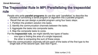 parallelizing Trapezoidal rule | PPTX