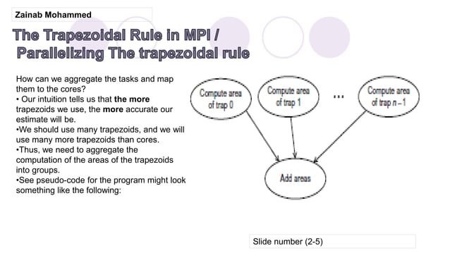 parallelizing Trapezoidal rule | PPTX | Programming Languages | Computing