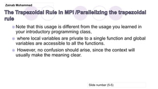 parallelizing Trapezoidal rule | PPTX