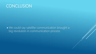 Seminar on satellite communication | PPTX