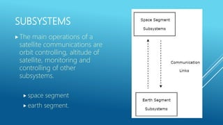 Seminar on satellite communication | PPTX
