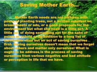 Environmental Education and Earth Safeguarding-Holy Trinity College ...