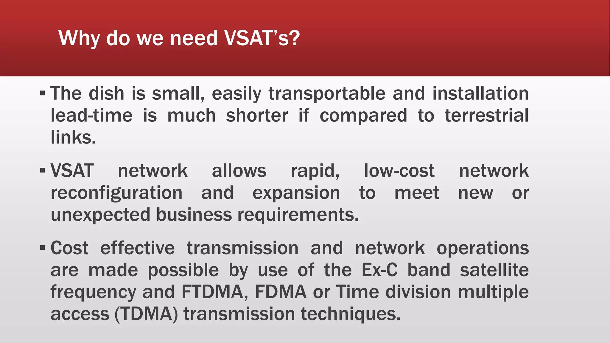 VSAT( Very Small Aperture Terminal) :- In Detail | PPTX