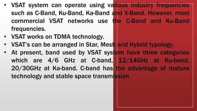 VSAT( Very Small Aperture Terminal) :- In Detail | PPTX