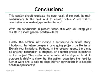 Seminar scientific report | PPT