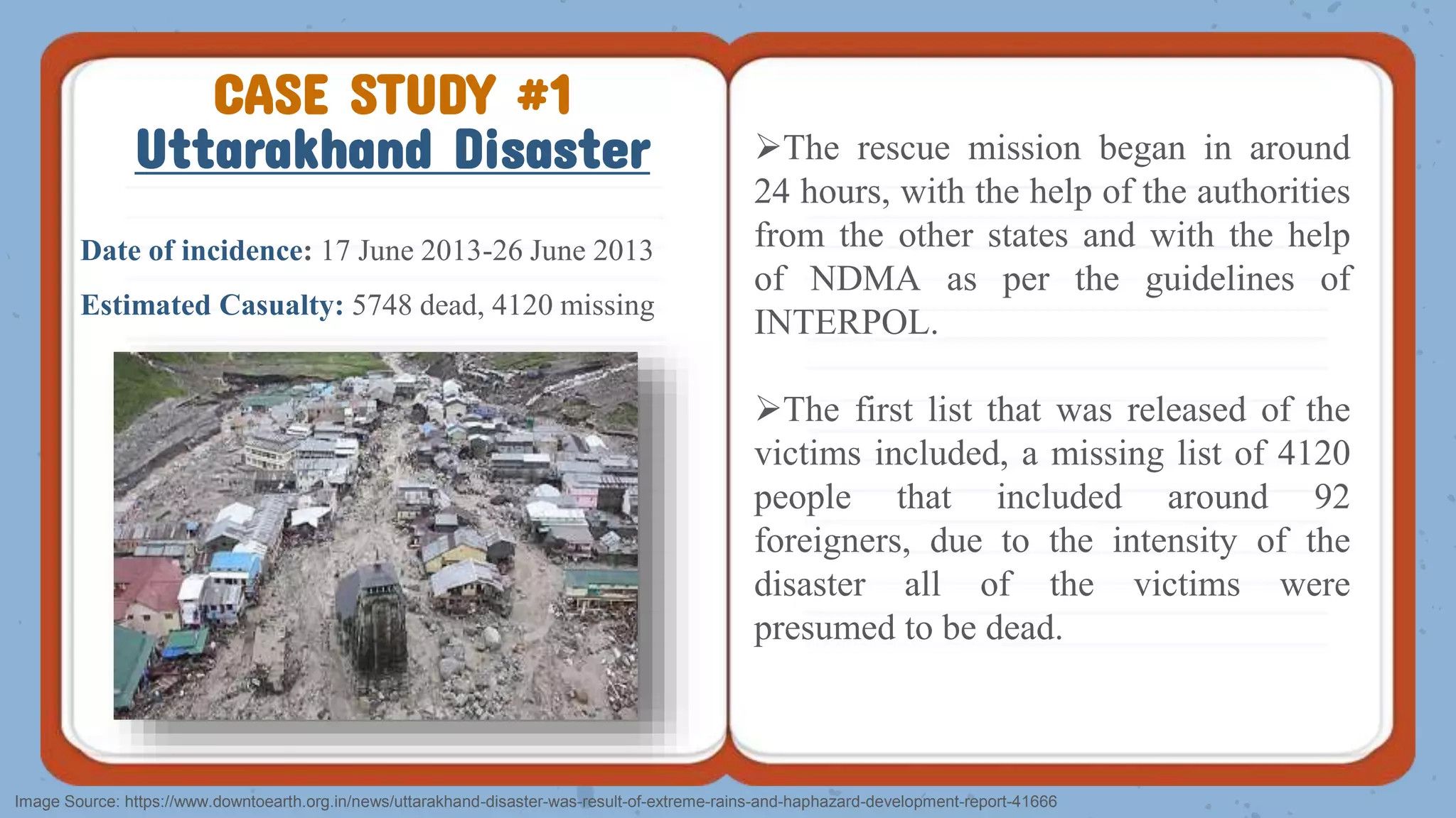 Disaster Victim Identification (DVI) | PPTX