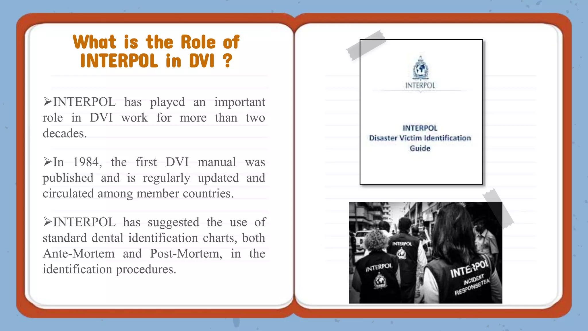 Disaster Victim Identification (DVI) | PPTX