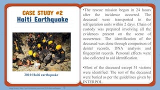 Disaster Victim Identification (DVI) | PPTX