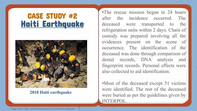 Disaster Victim Identification (DVI) | PPTX | Disasters