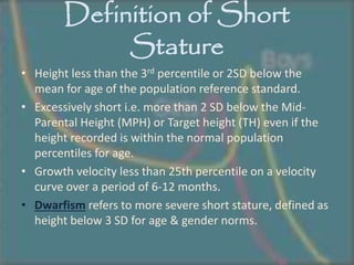 Seminar short stature | PPTX