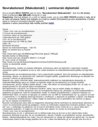 Seminarski diplomskinevrabotenost makedonski-760 | PDF