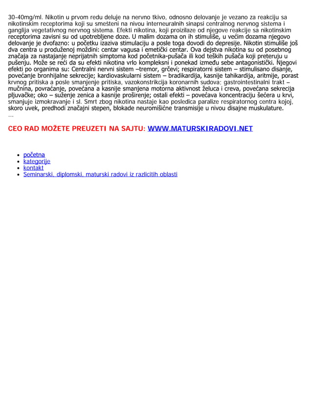 Seminarski diplomskipasivno pusenje | PDF