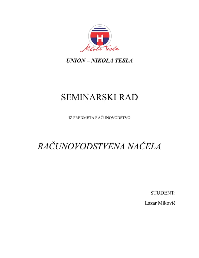 Seminarski rad nacela | PDF
