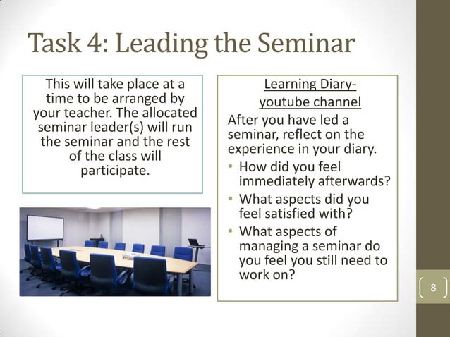 Seminar skills practice | PPTX