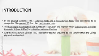 Skin Sensitisation Testing on Guinea Pig (OECD Guideline 406).pptx