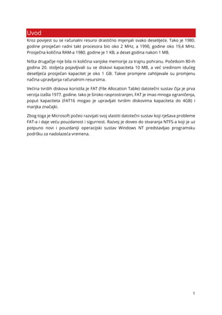 NTFS - seminarski rad (2018) | PDF