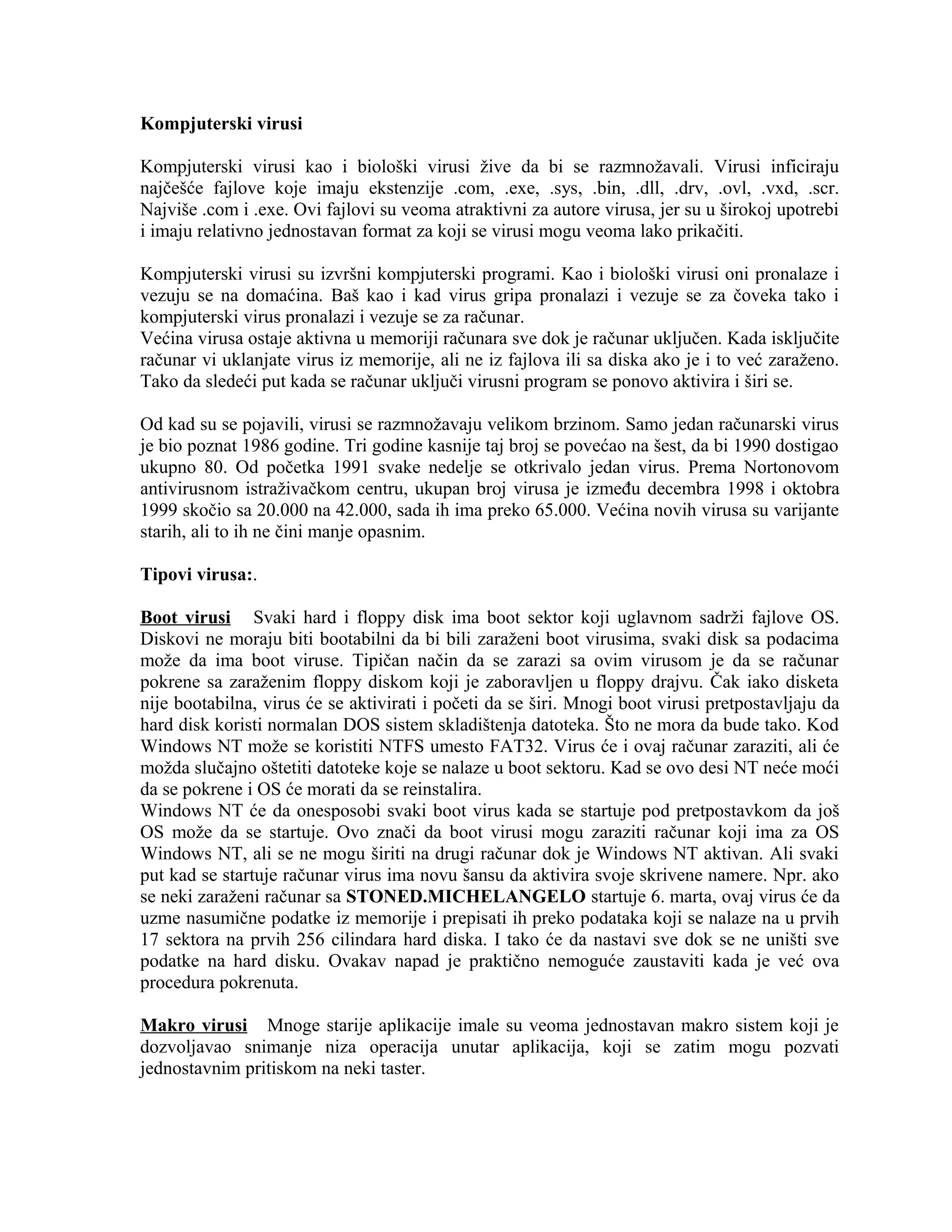 Seminarski virusi | DOC