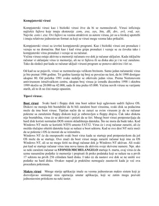 Seminarski virusi | DOC