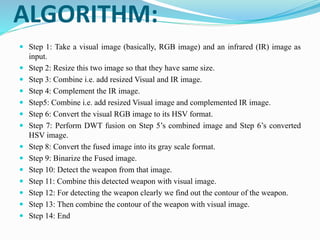 concealed weapon detection using digital image processing | PPTX | Cameras and Camcorders ...