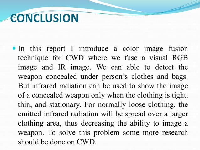 concealed weapon detection using digital image processing | PPTX | Cameras and Camcorders ...