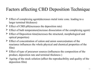 THIN FILMS AND CHEMICAL BATH DEPOSITION TECHNIQUE.pptx