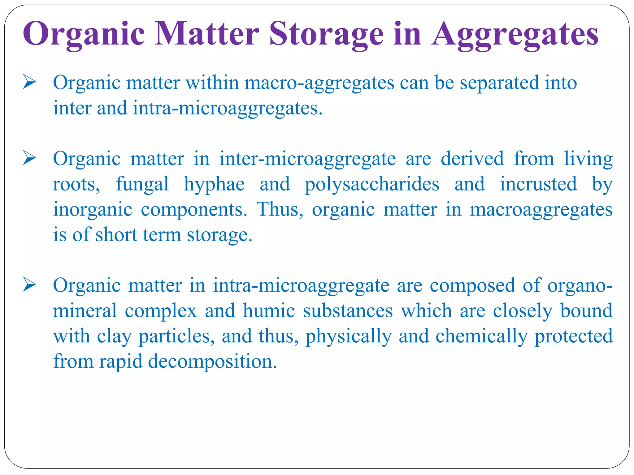 Seminar soil aggregation | PPTX