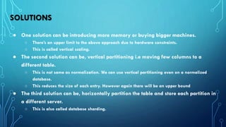 Database Shrading and cassandra architecture | PPT