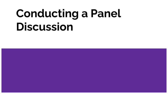 Seminars, Symposium, Conference, panel discussion and formal program.pptx