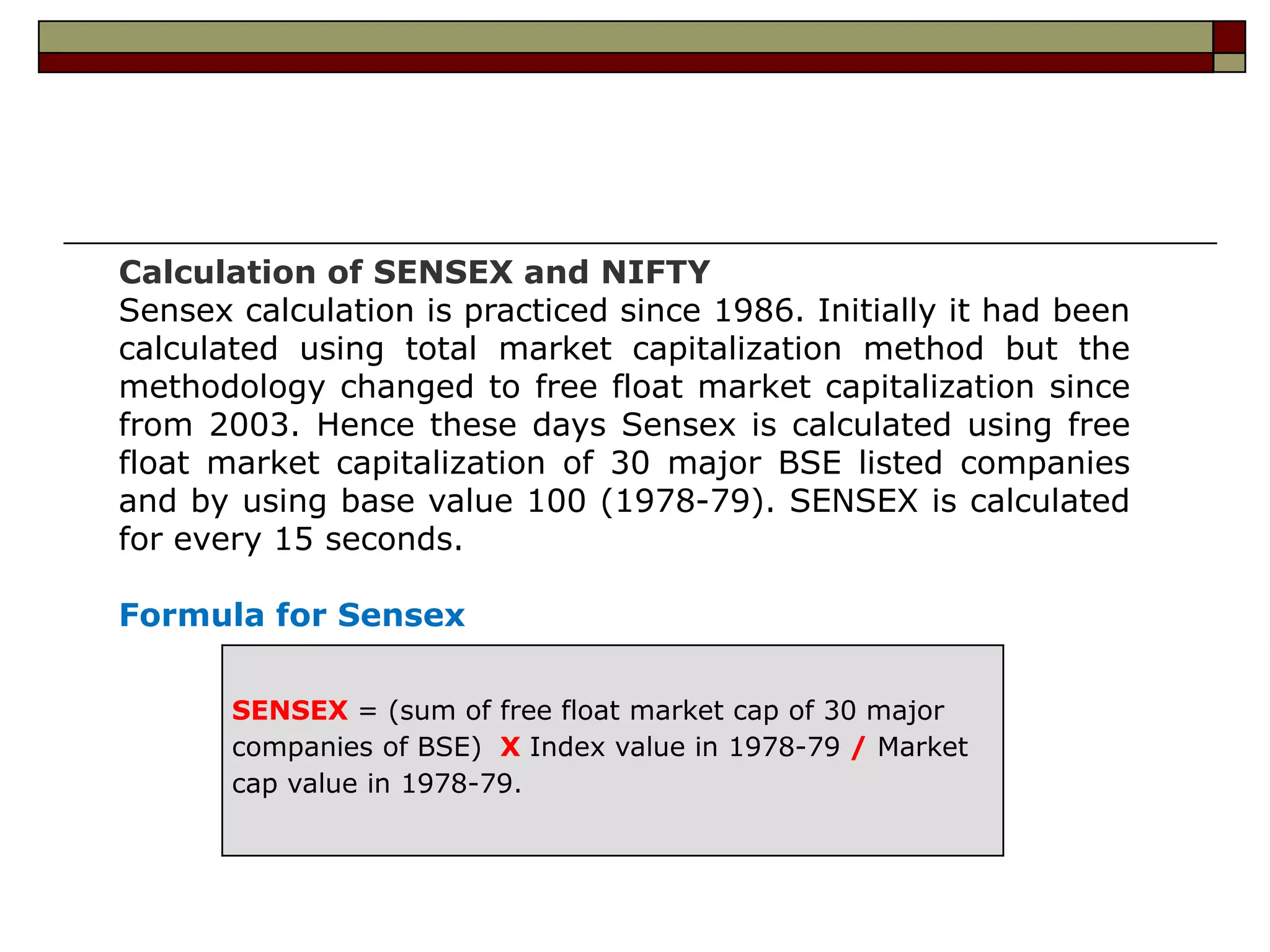 STOCK MARKET INDICES | PPTX
