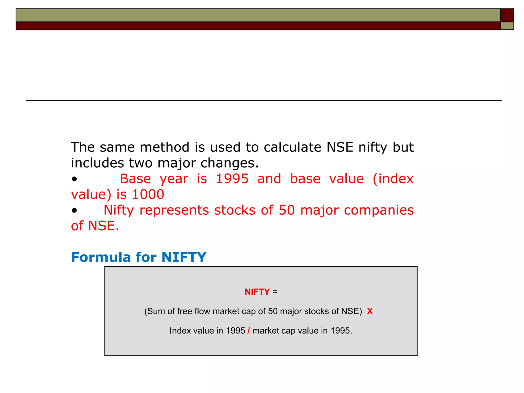 STOCK MARKET INDICES | PPTX