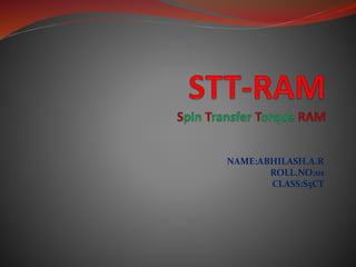 Seminar stt ram | PPTX