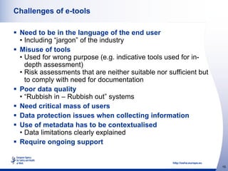 Summary of the Workshop: e-tools and their implementation in the field ...
