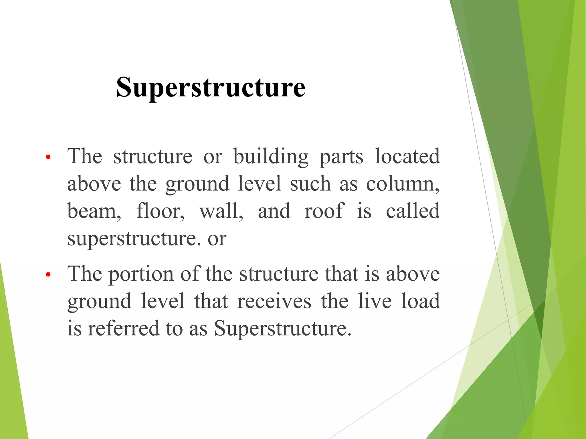 Superstructure | PPTX | Civil Engineering Industry | Industries