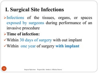 Surgical Infections slide share ppt | PPTX