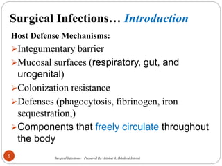 Surgical Infections slide share ppt | PPTX