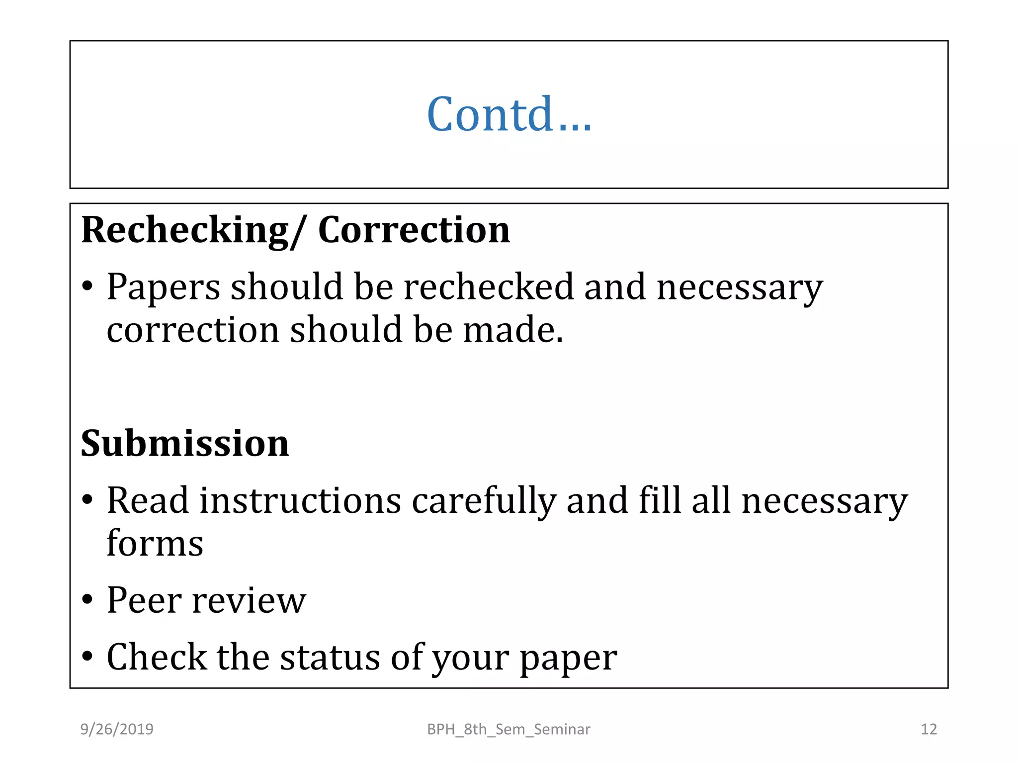 Publishing Scientific Papers | PPTX