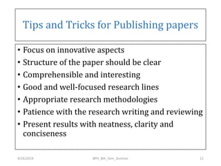 Publishing Scientific Papers | PPTX