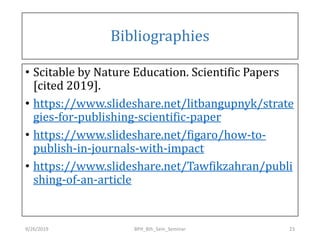 Publishing Scientific Papers | PPTX