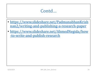 Publishing Scientific Papers | PPTX