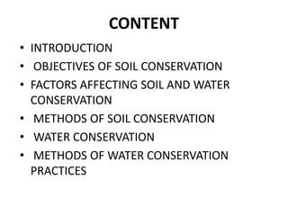 Seminar on soil and water conservation measures | PPTX