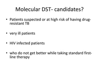 RECENT ADVANCES IN DIAGNOSIS OF TUBERCULOSIS | PPTX